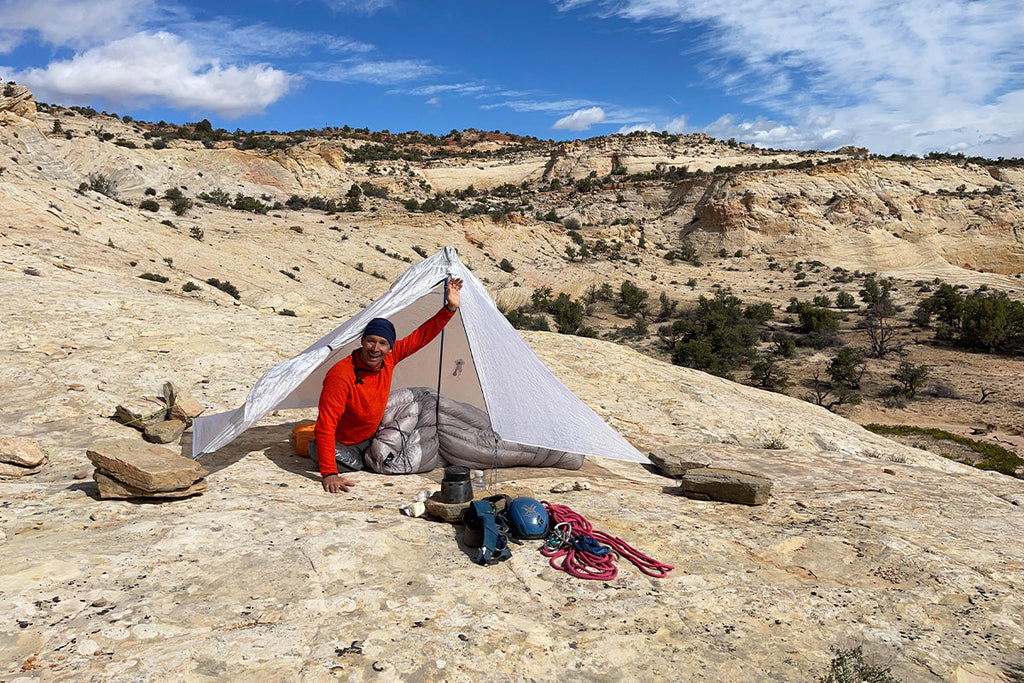 PITCHING YOUR SHELTER ON SLICKROCK, WITH NOLS INSTRUCTOR, JEFF WOHL